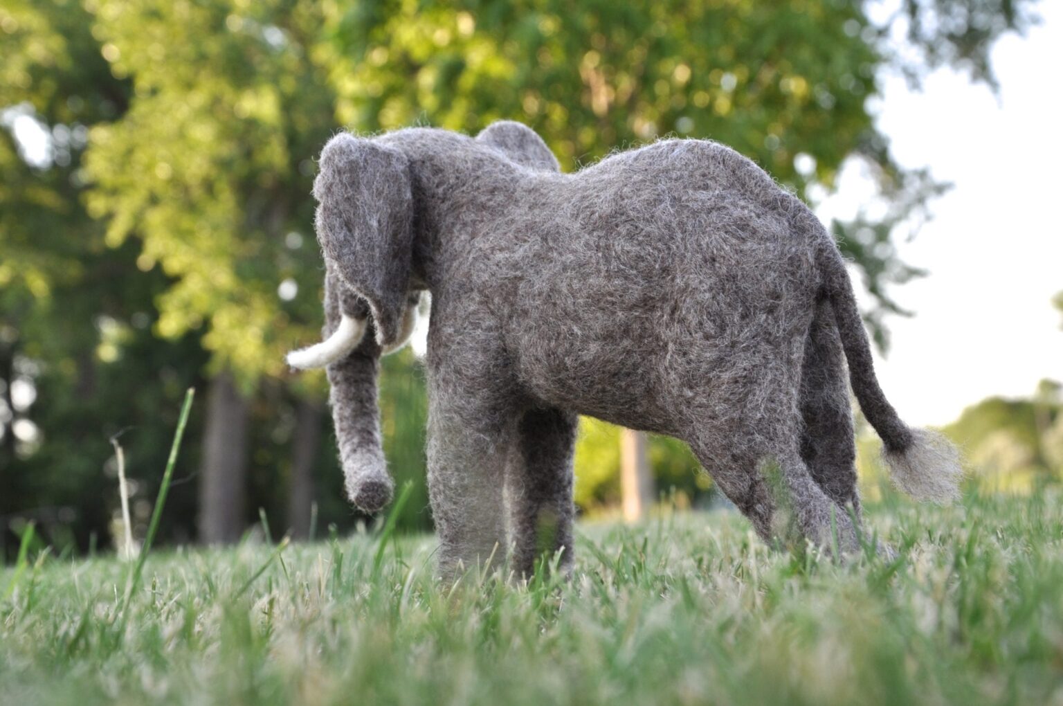 My little needle felted Pachyderm. The story behind the sculpture.