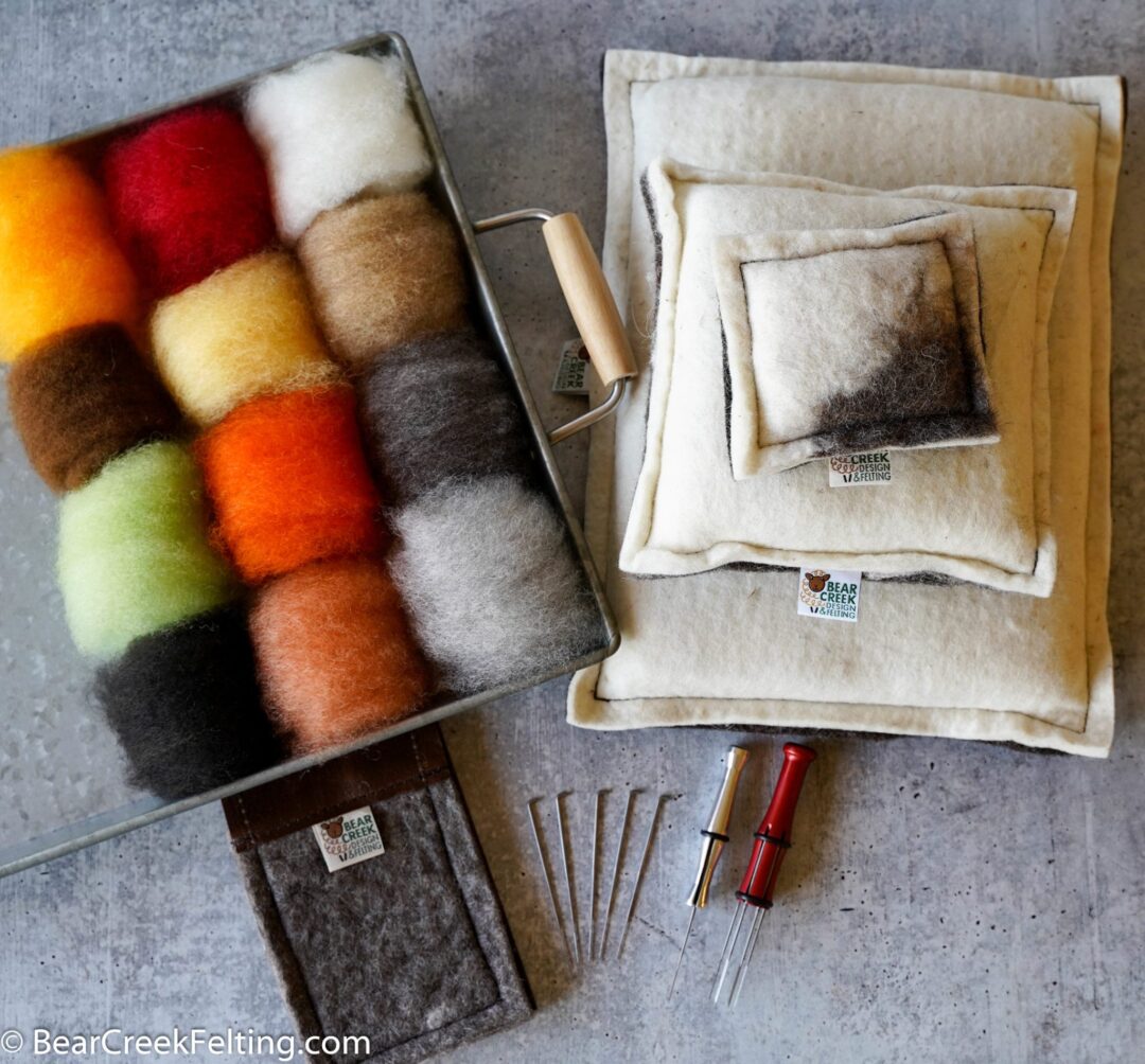 Deluxe Needle Felting Kit - Essential Needle Felting Tools - Bear Creek ...