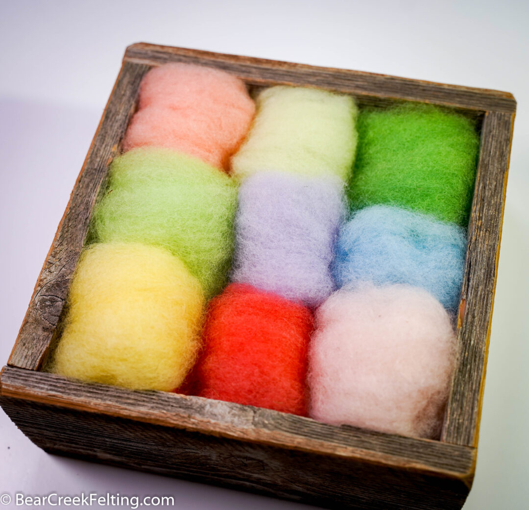 Spring Wool Sampler - Bear Creek Felting