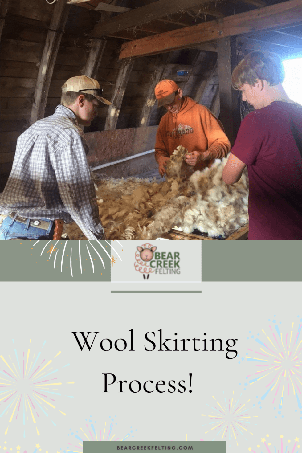 Wool Skirting: How To Prepare Wool After Shearing - Bear Creek Felting