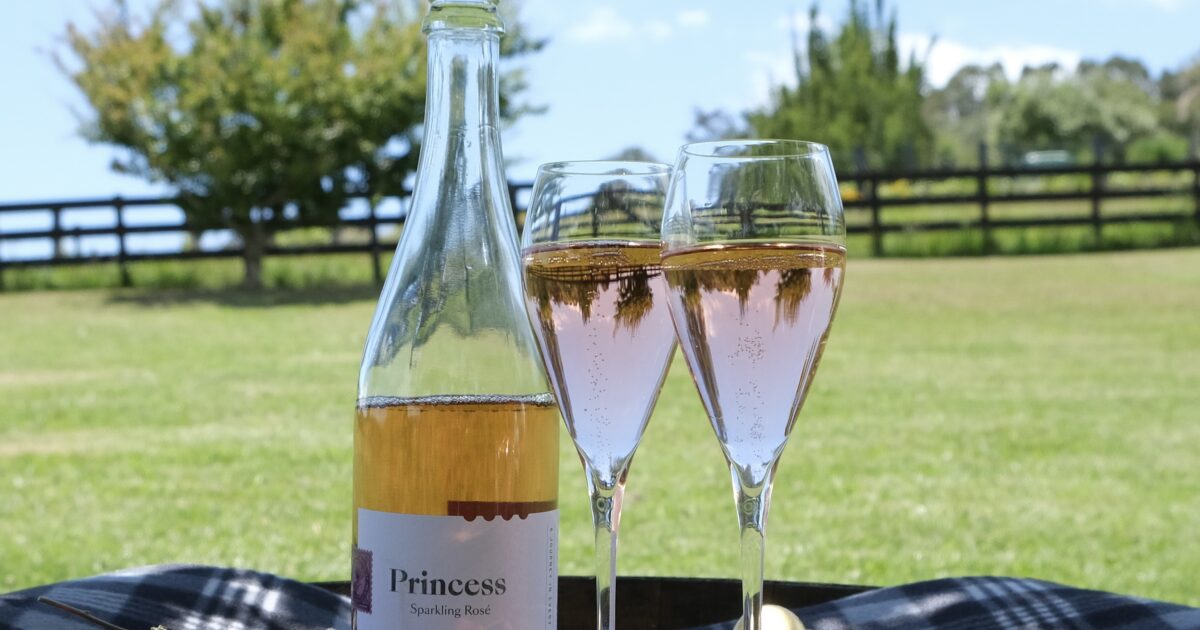 Postage Stamp Wines | Sparkling Rose made from red varietals grown on…